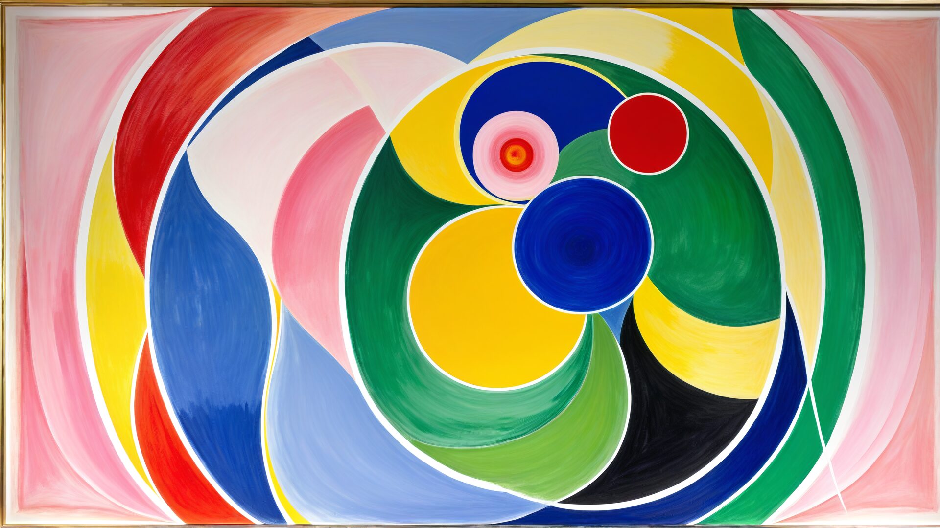 Kända konstnärer med färgsprakande konstverk